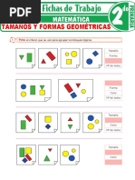 Ficha de Trabajo: Clasificación de Objetos Por Su Tamaño, Color y Forma ...