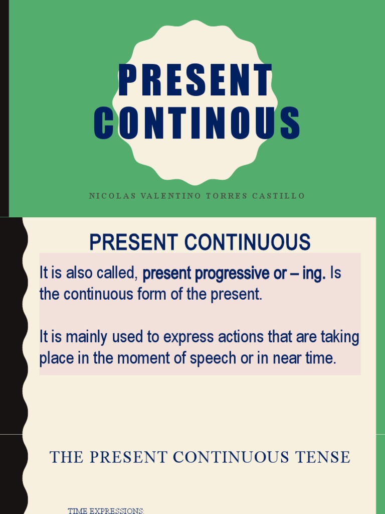 Present Continous | PDF