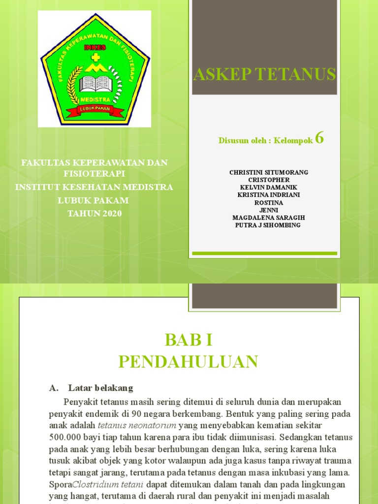 Askep Tetanus | PDF