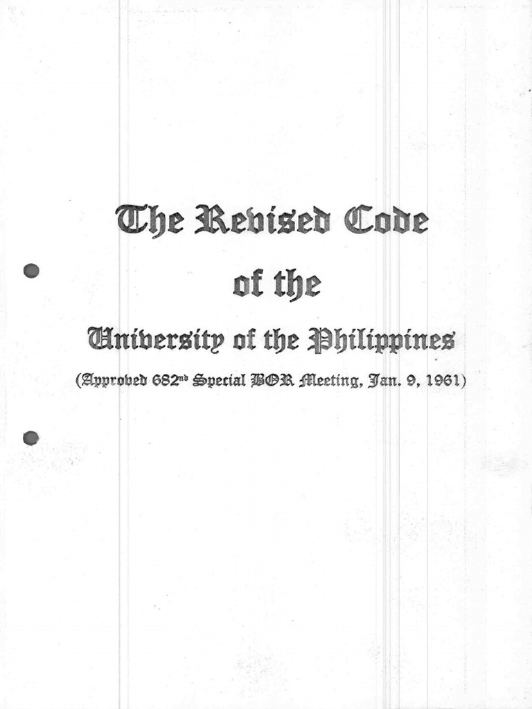 File 10 University Code 1961 | PDF