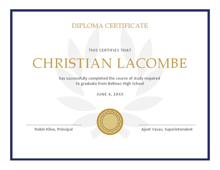 Diploma Certificate | PDF