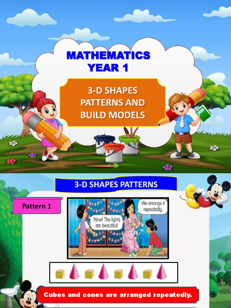 3D-Shapes Pattern Y1 | PDF | Shape | Classical Geometry