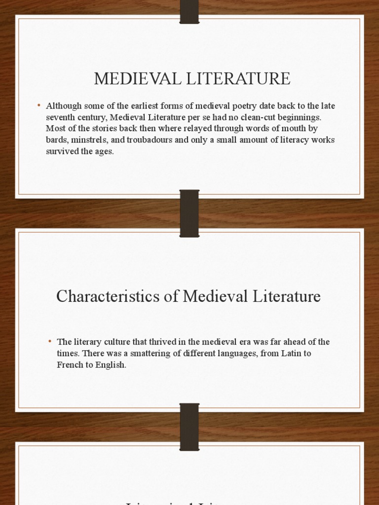 A Survey of the Diverse Languages, Genres and Themes that Shaped ...