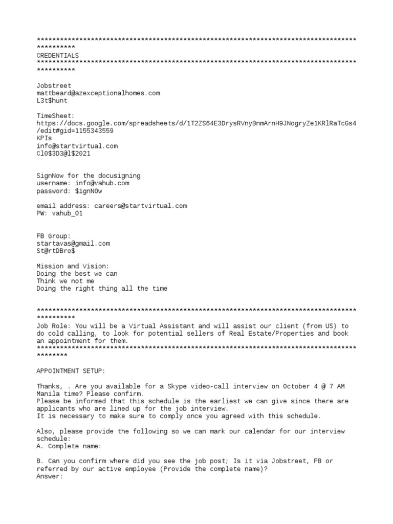 Recruitment Script | PDF | Salary | Computing