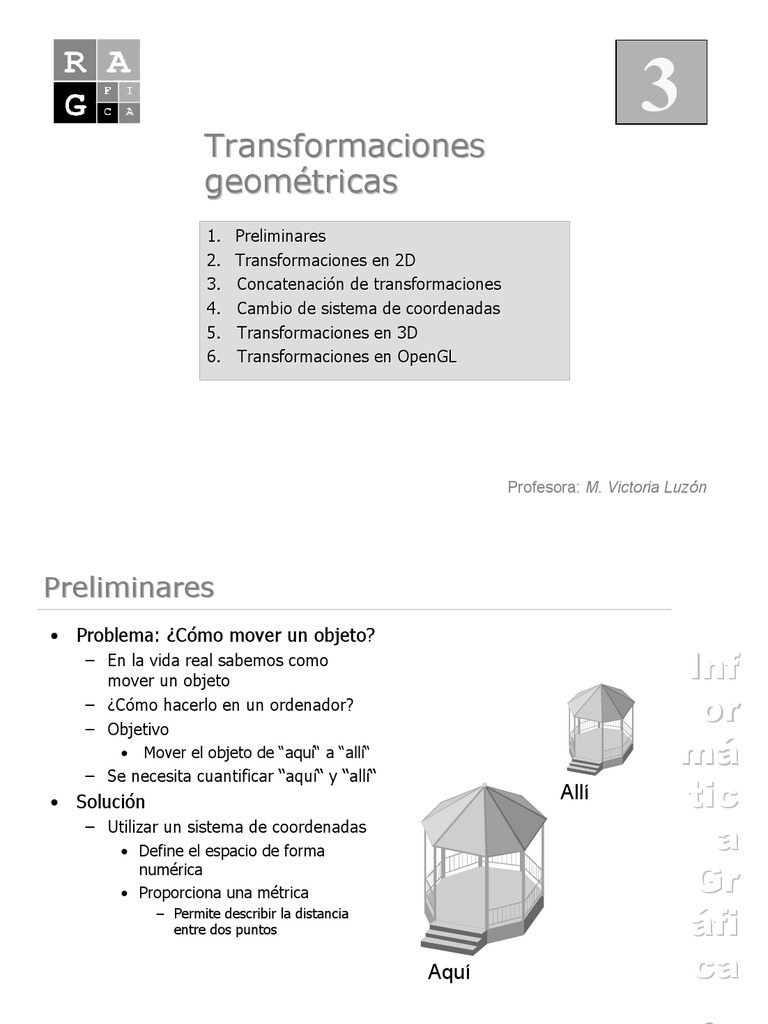 3 Transformaciones | PDF | Rotación | Matriz (Matemáticas)