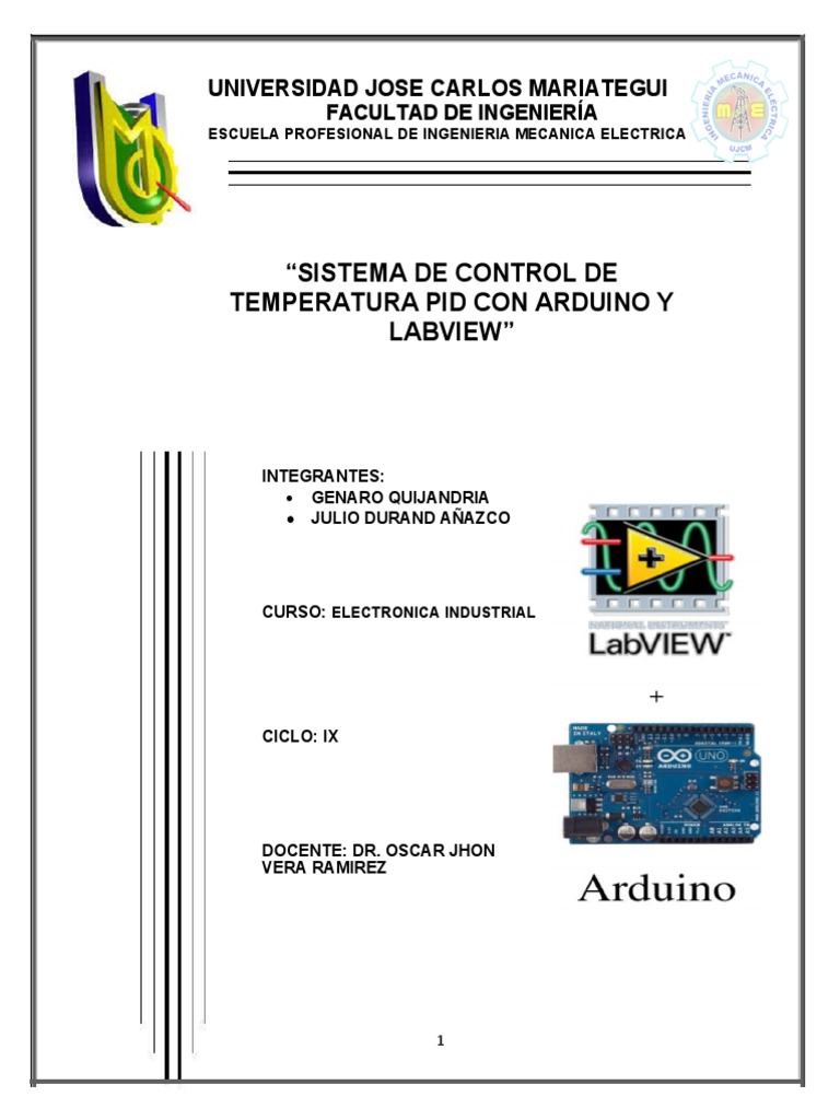 Proyecto Pid Avance | PDF | Arduino | Ingeniería Informática