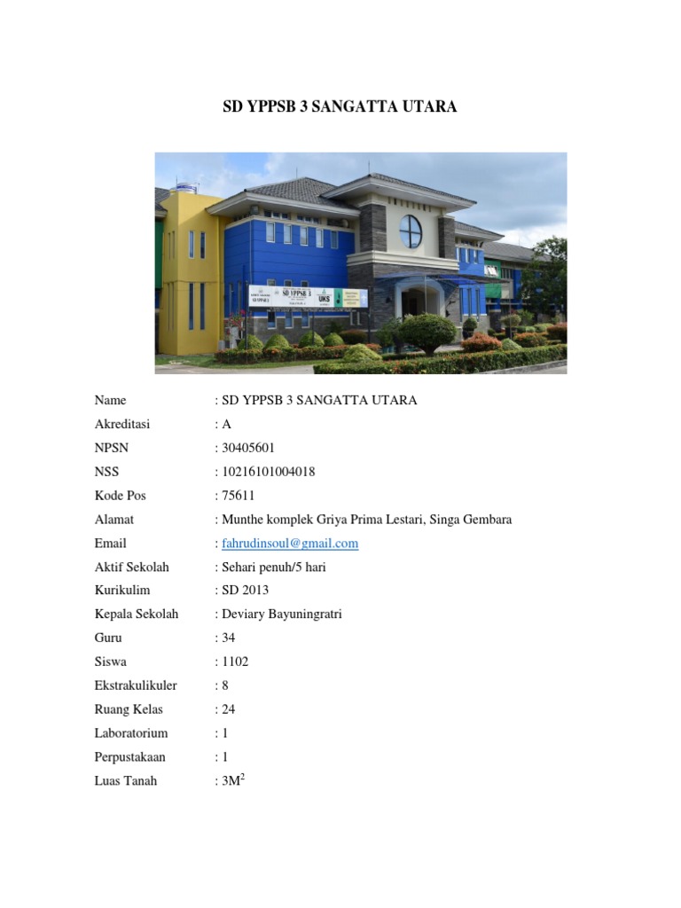 SD Yppsb 2 Sangatta Utara | PDF