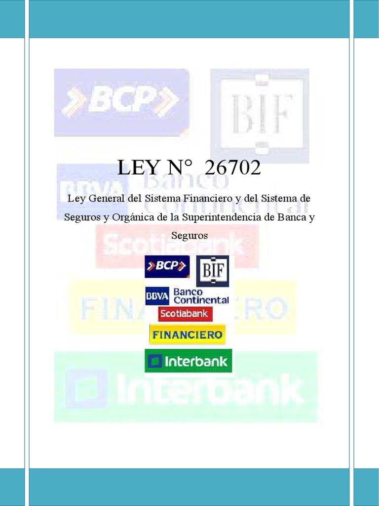 Ley 26702 | PDF | Bancos | Seguro