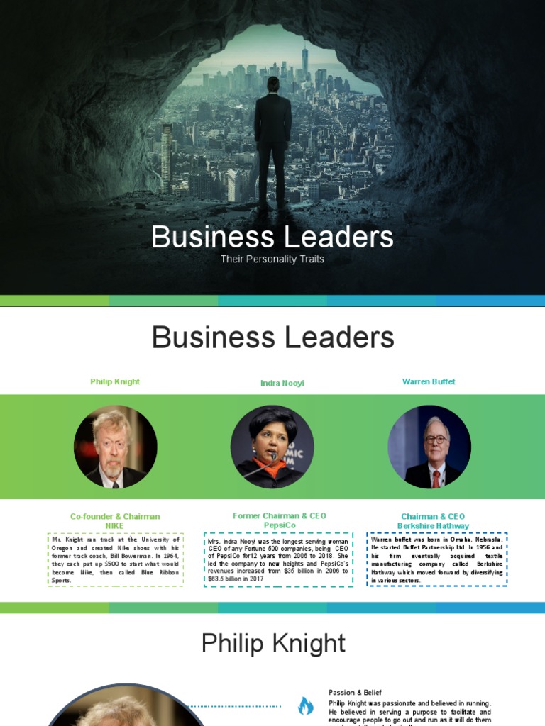 Business Leader Personality Traits | PDF | Nike | Warren Buffett
