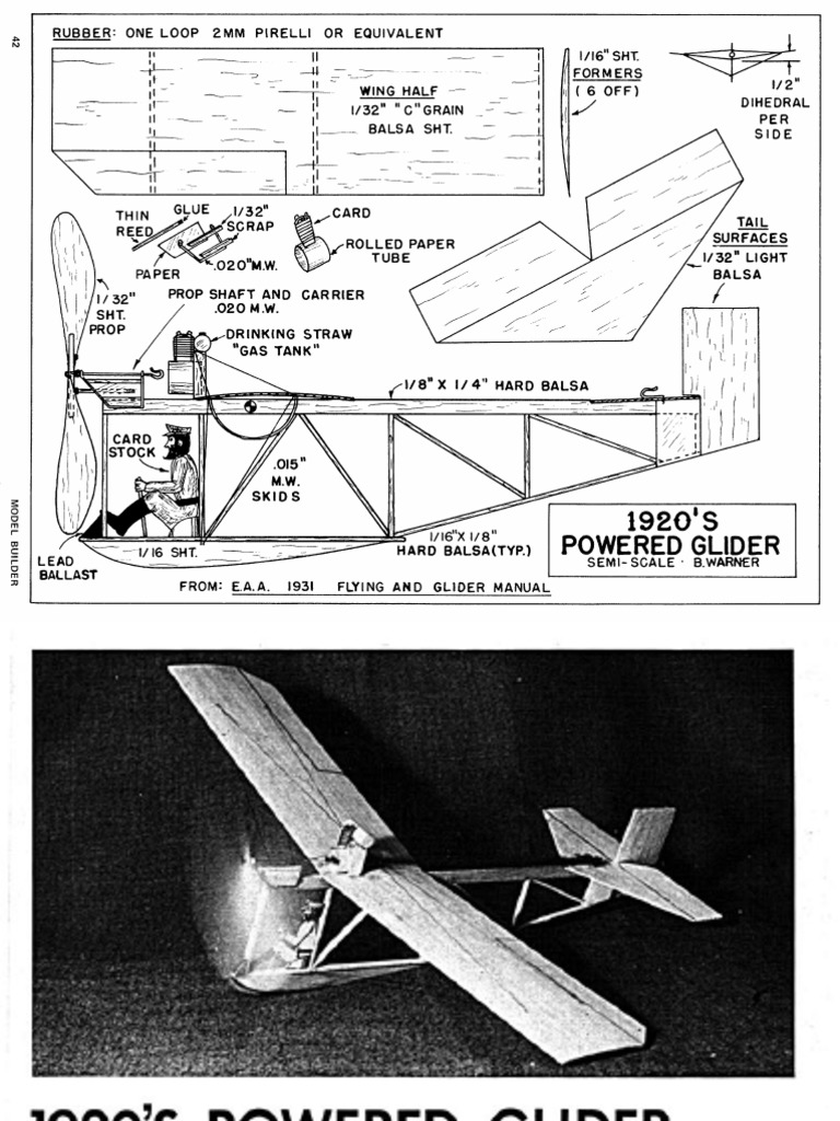 1920 Powered Glider-MB-05-74 Oz3691 | PDF
