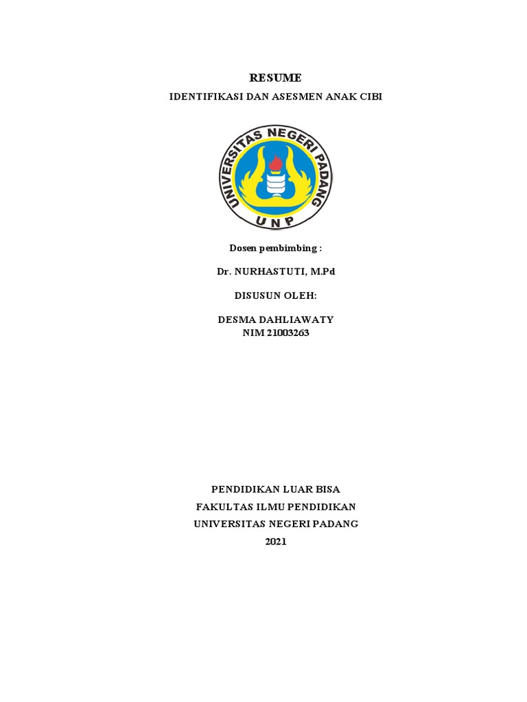 Identifikasi dan Asesmen Anak CIBI | PDF | Karier & Perkembangan