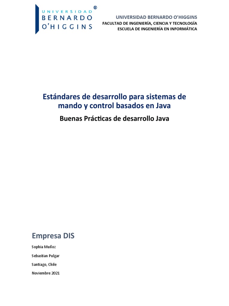 Buenas Practicas de Desarrollo Java | PDF | Java (lenguaje de programación) | Software