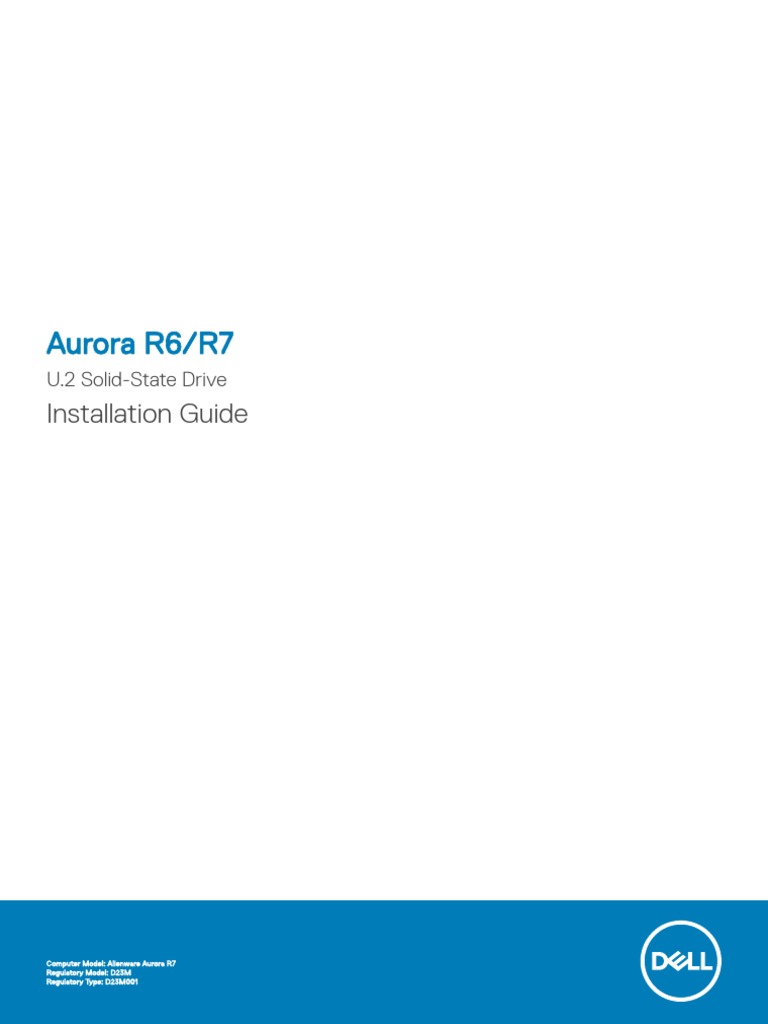 Alienware Aurora r6 Desktop - Setup Guide5 - en Us | PDF | Electrical ...