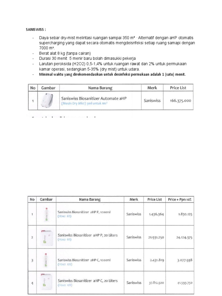 Alat Dry Mist untuk Disinfeksi Ruangan | PDF | Teknologi & Rekayasa