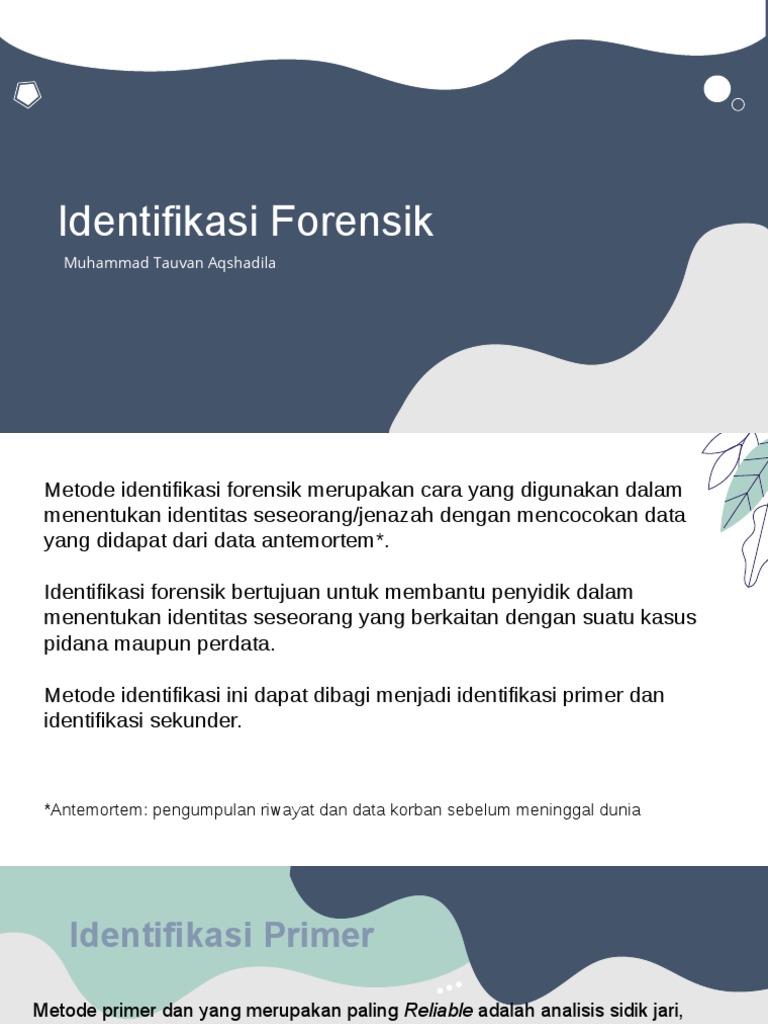 Case 2 Forensik - Identifikasi Forensik | PDF