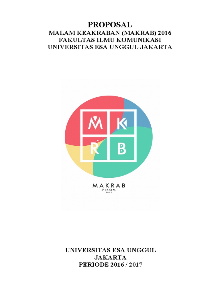 Proposal Makrab Mahasiswa Fikom | PDF | Ilmu Sosial