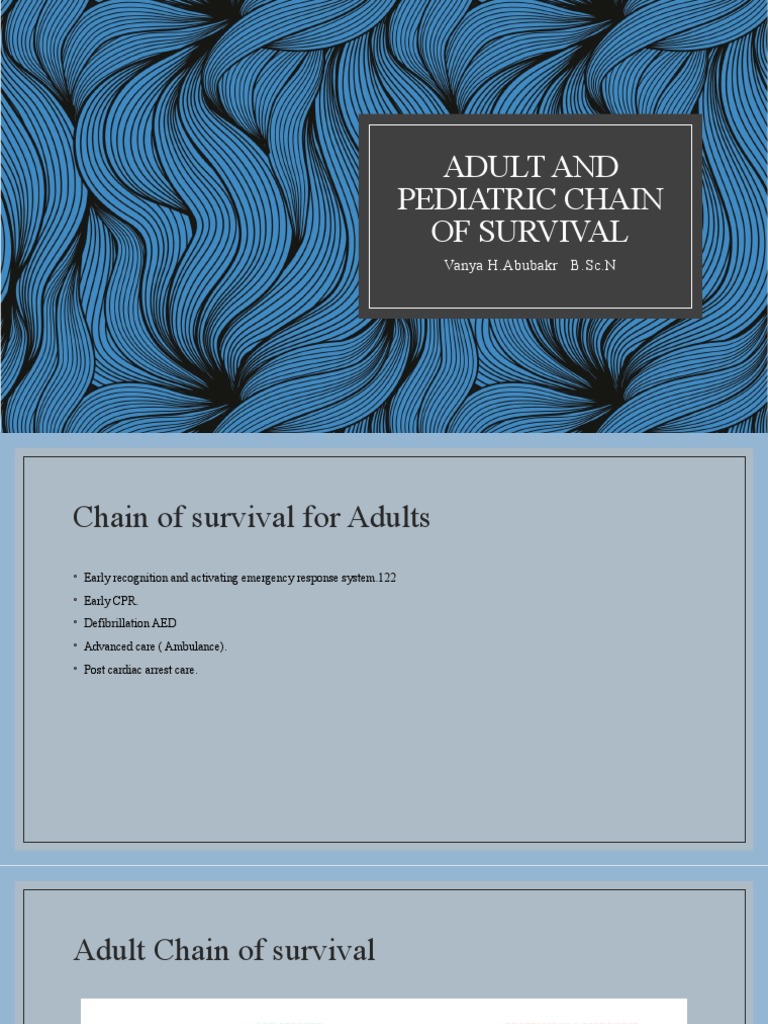 Adult and Pediatric Chain of Survival (Autosaved) | PDF ...