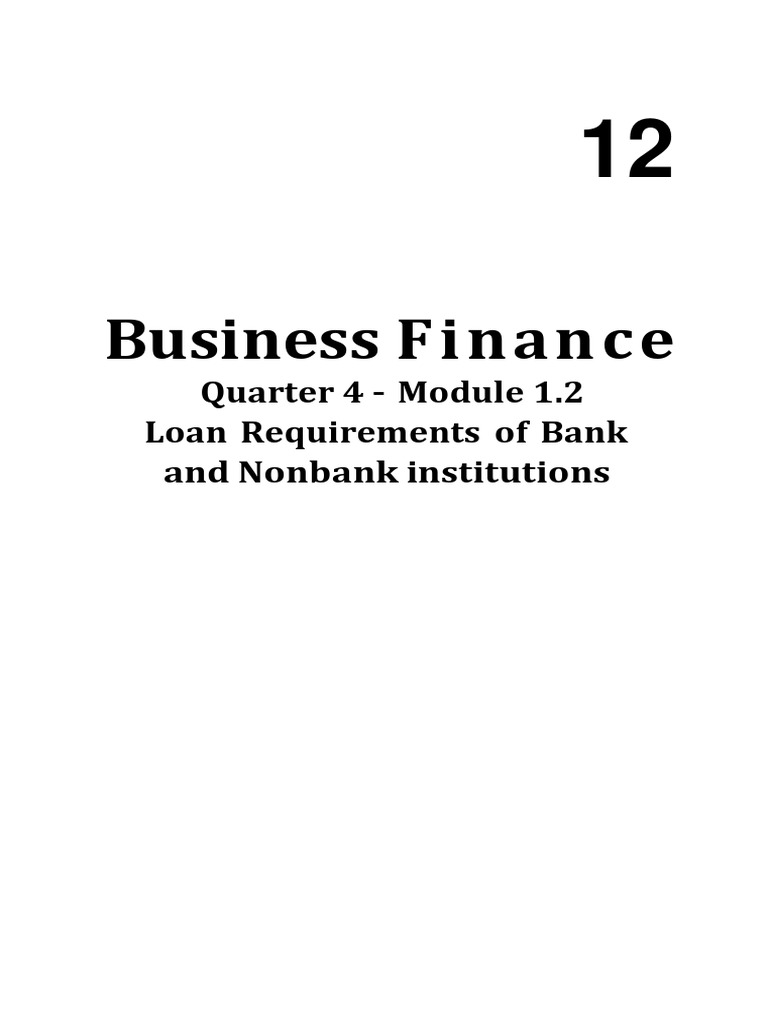2.module Business Finance q4 Week 1 | PDF | Securities (Finance) | Non ...