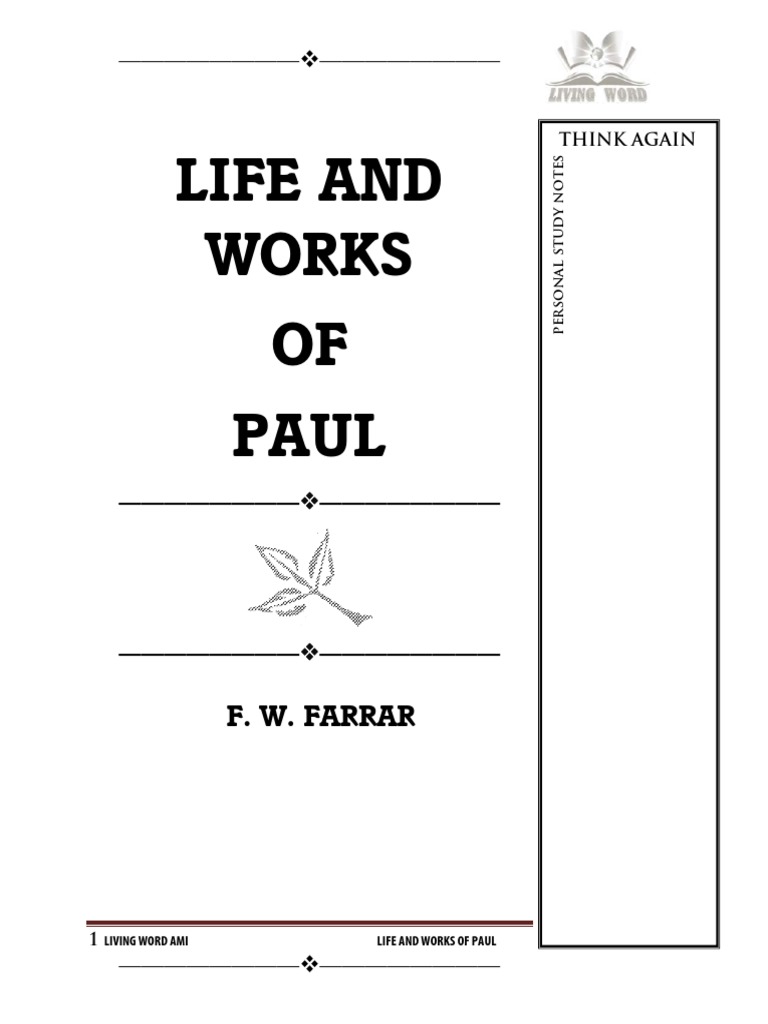 Life and Works of Paul: Study Notes | PDF | Paul The Apostle | Epistle ...