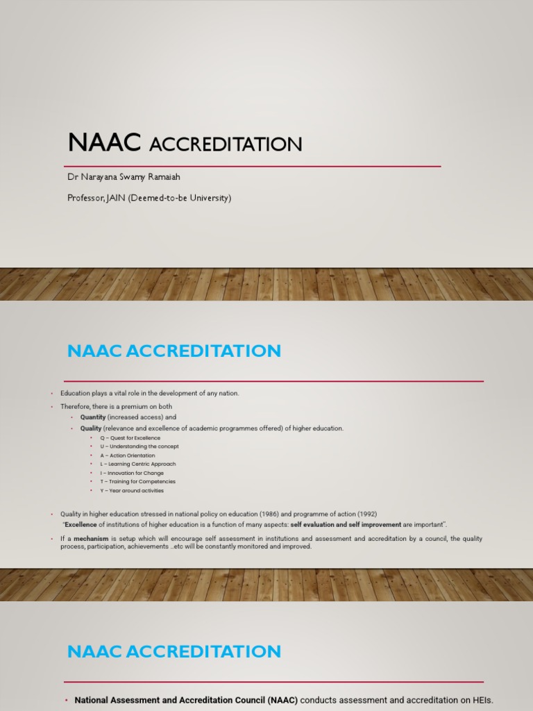 NAAC Accreditation Guidelines | PDF | Curriculum | Information