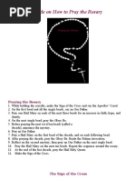 Rosary Guide | PDF | Lord's Prayer | Rosary