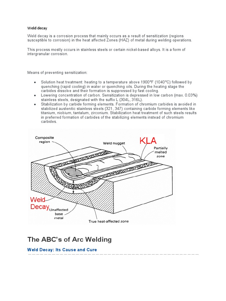 Weld Decay | PDF | Stainless Steel | Chemistry