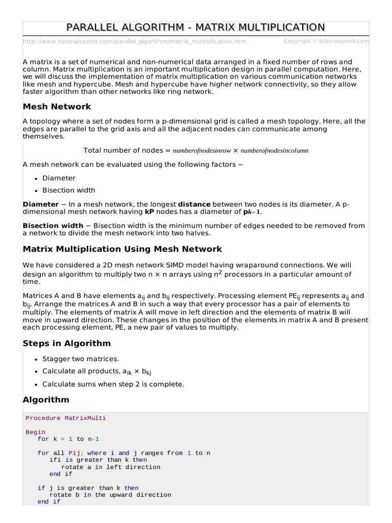 Bab 7 Matrix - Multiplication | Download Free PDF | Matrix (Mathematics ...