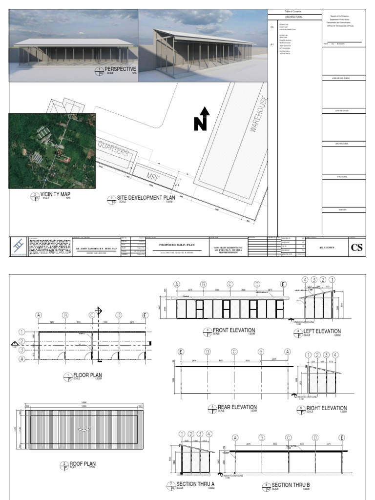 Proposed MRF Floor Plan for Barangay | PDF | Visual Journalism ...