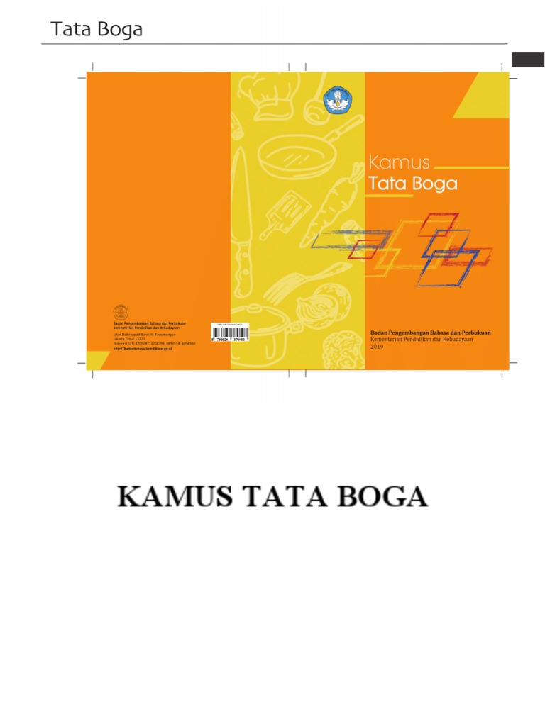 Kamus Istilah Tata Boga 2019 | PDF