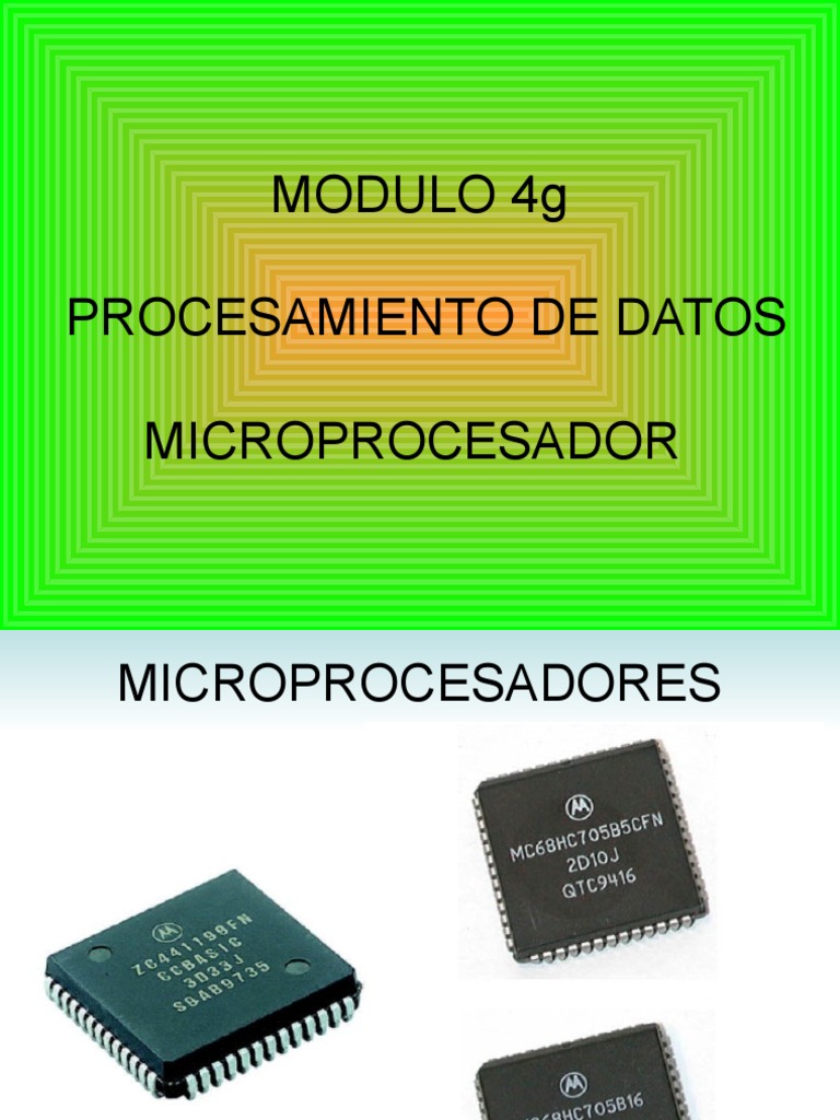 Modulo 19 Microprocesador | PDF | Microprocesador | Microcontrolador