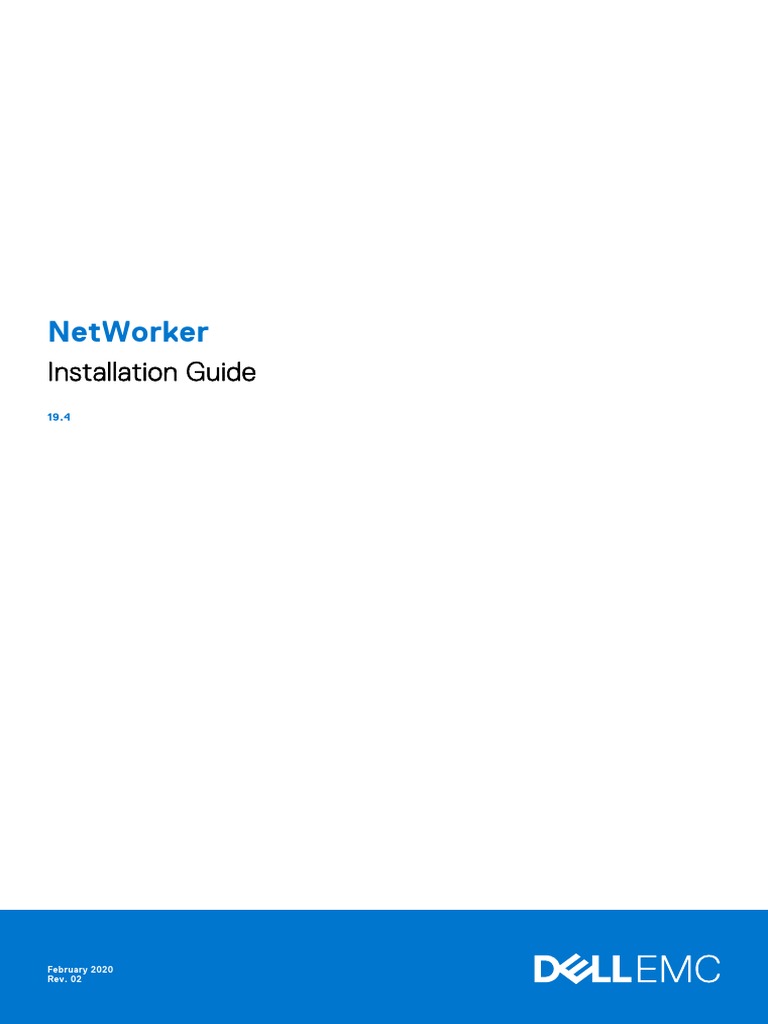 NetWorker 19.4 Installation Guide | Download Free PDF | Server (Computing) | Installation ...