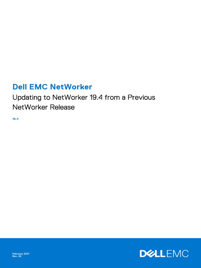 NetWorker 19.4 Updating Guide | PDF | Server (Computing) | Installation (Computer Programs)