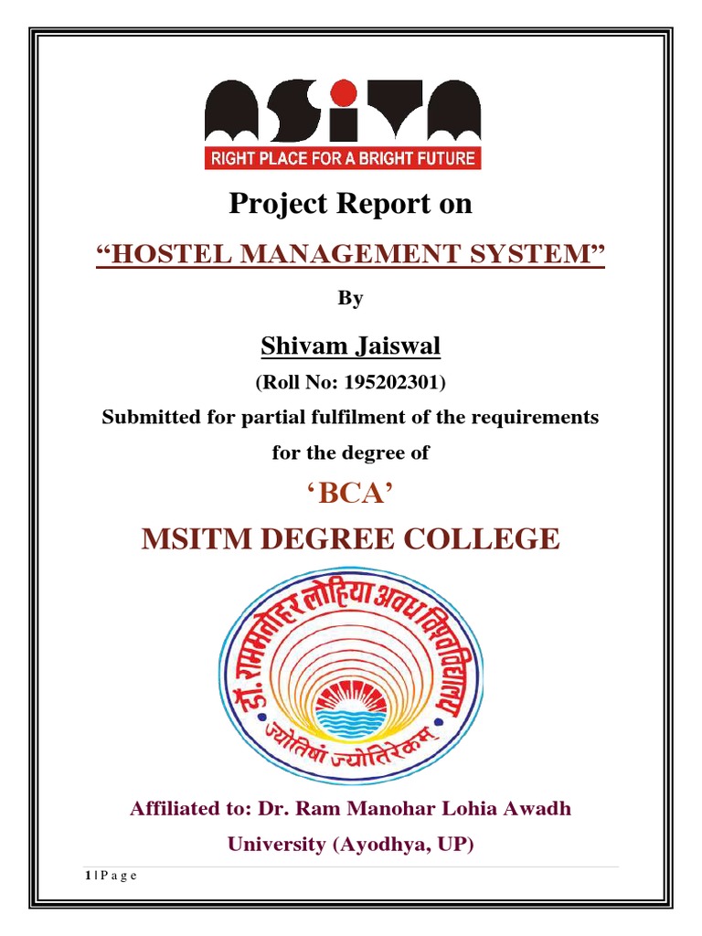 BCA Final Year Project Shivam | PDF | Sql | Relational Database