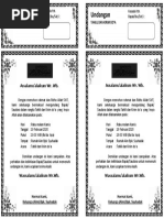 Desain Undangan Tasyakuran 7 Bulan (Mitoni) | PDF