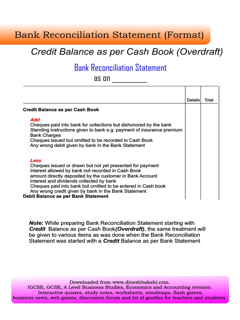 Format Credit Bal Cash Book | PDF
