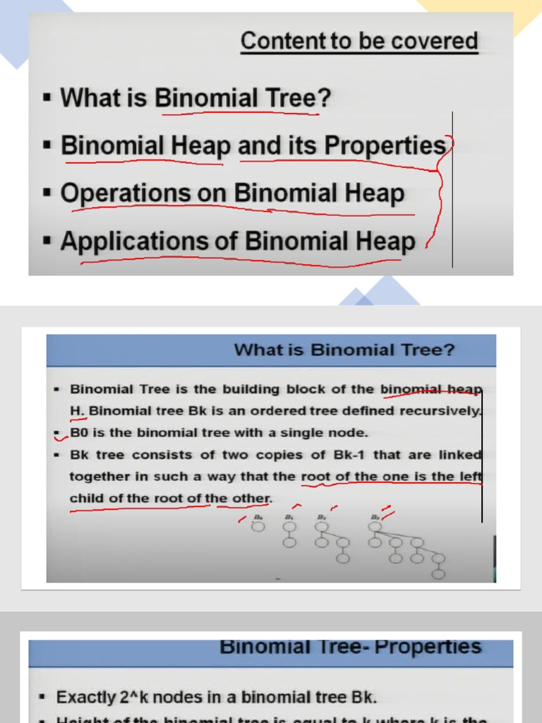 Binomial Heap Pdf Teaching Methods Materials