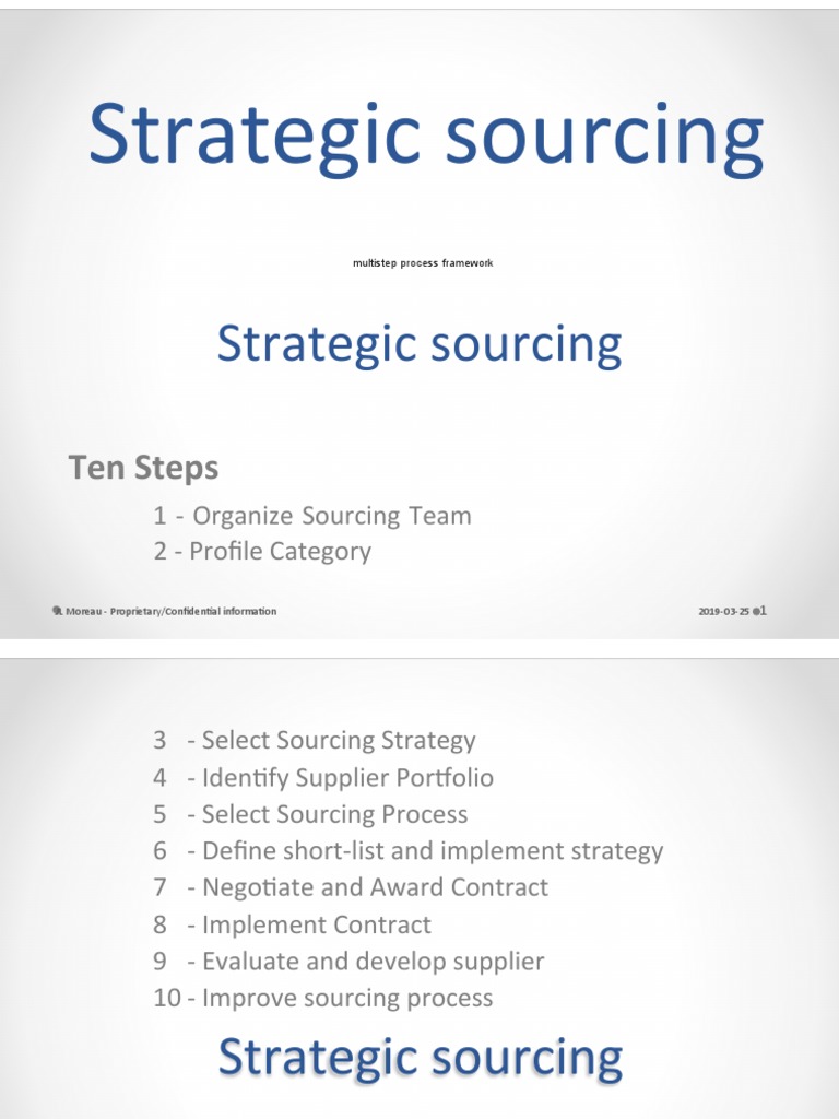 Strategic Sourcing | PDF | Business | Economies