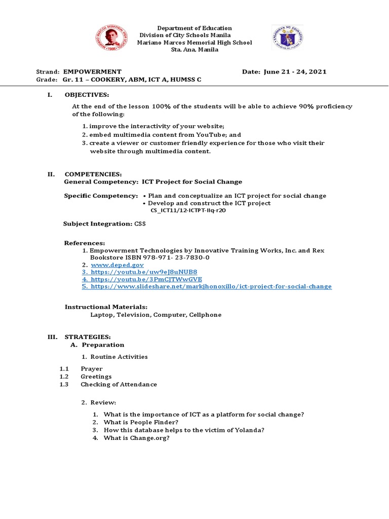 Lesson Plan 13 | PDF | Educational Technology | Multimedia