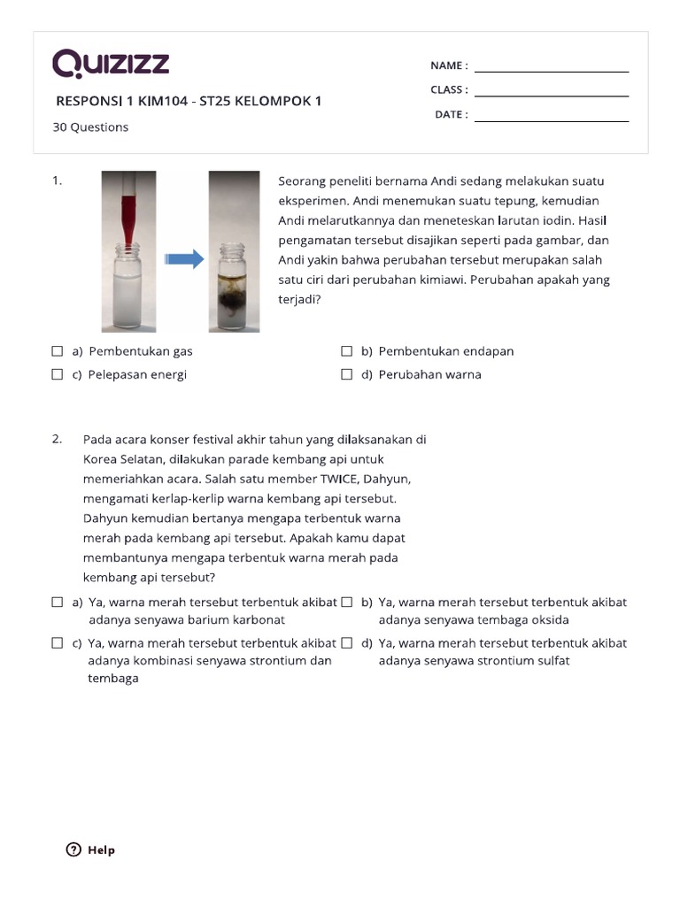KIMST Responsi 1 | PDF