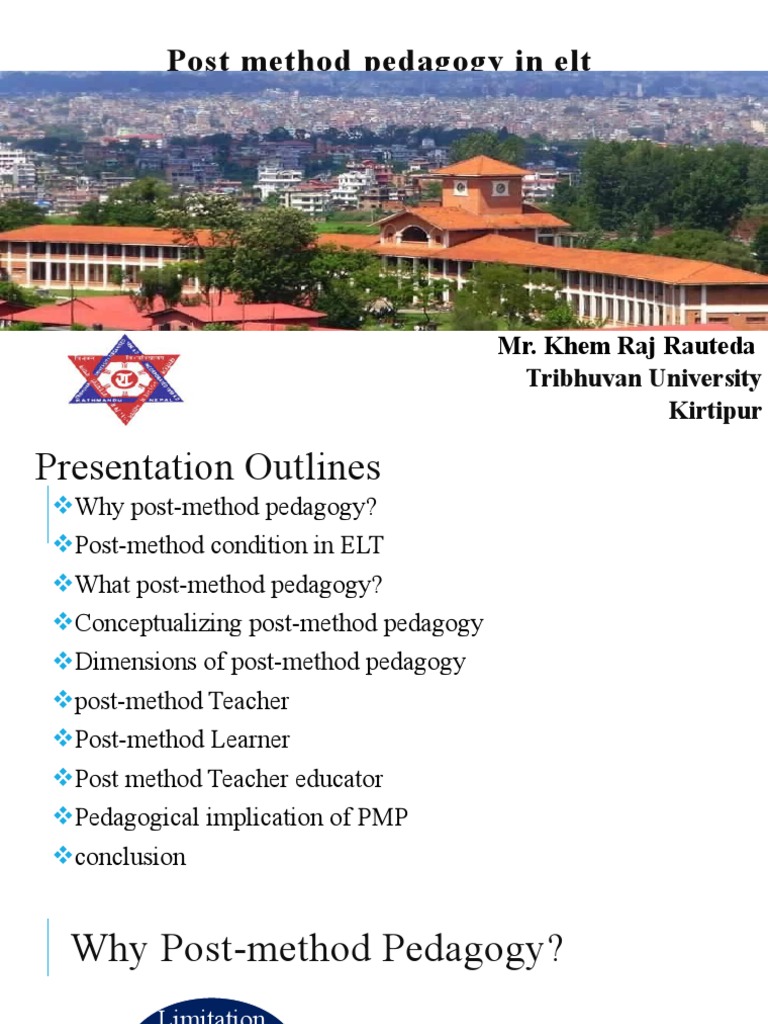 Post Method Pedagogy in ELT | PDF | Pedagogy | Learning