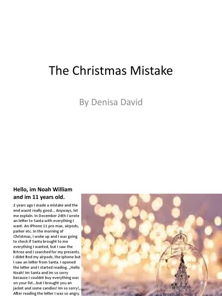 The Christmas Mistake | PDF