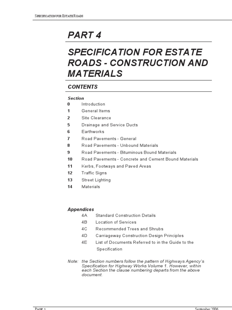 Highways Design Guide Part 4 | PDF | Specification (Technical Standard ...