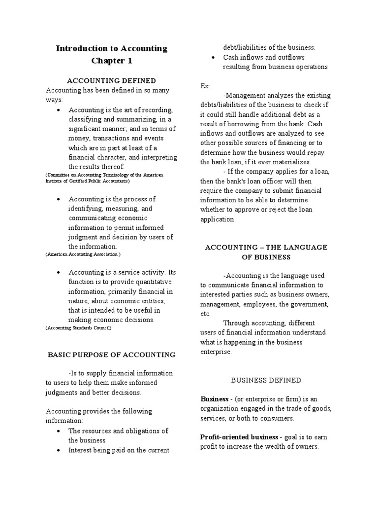 Introduction to Accounting Basics | PDF | Certified Public Accountant ...