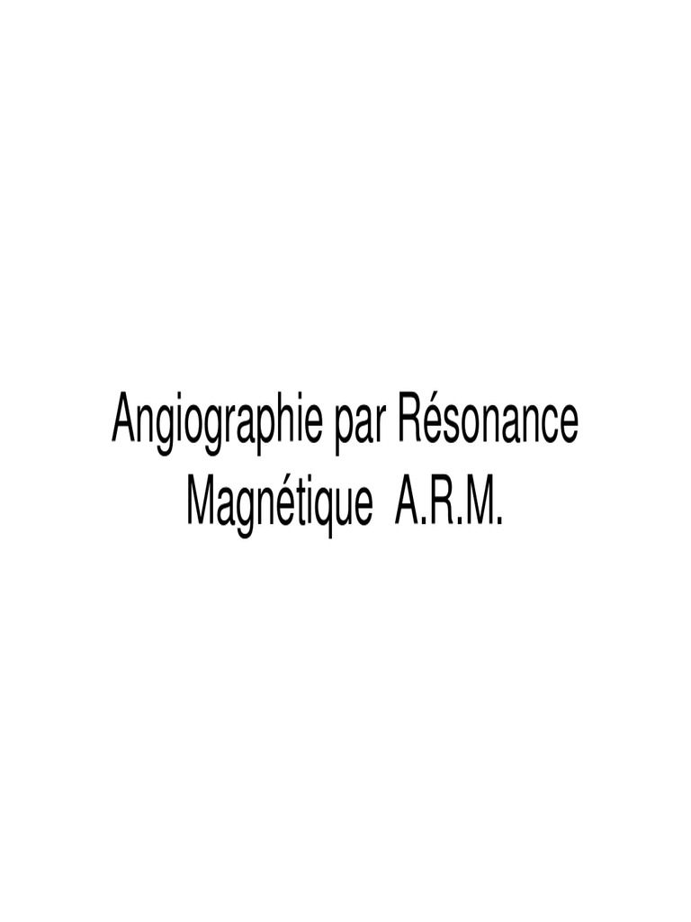 13 Irm Arm | Descargar gratis PDF | Imagerie par résonance magnétique ...