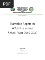 Wins Narrative Report | PDF | Wash | Hygiene