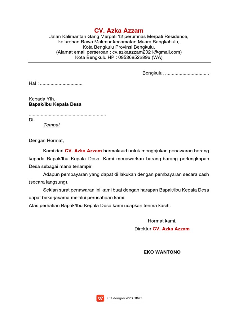 CV - Azka Azzam Desa | PDF