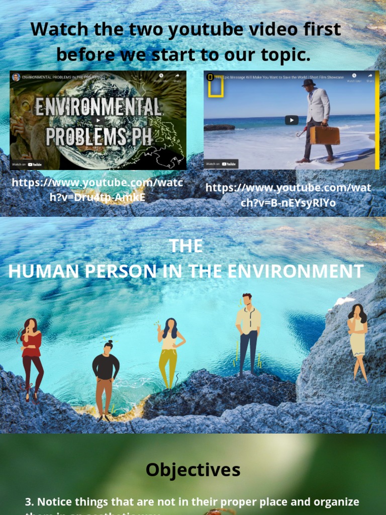 The Human Person in The Environment | PDF | Prudence | Natural Environment