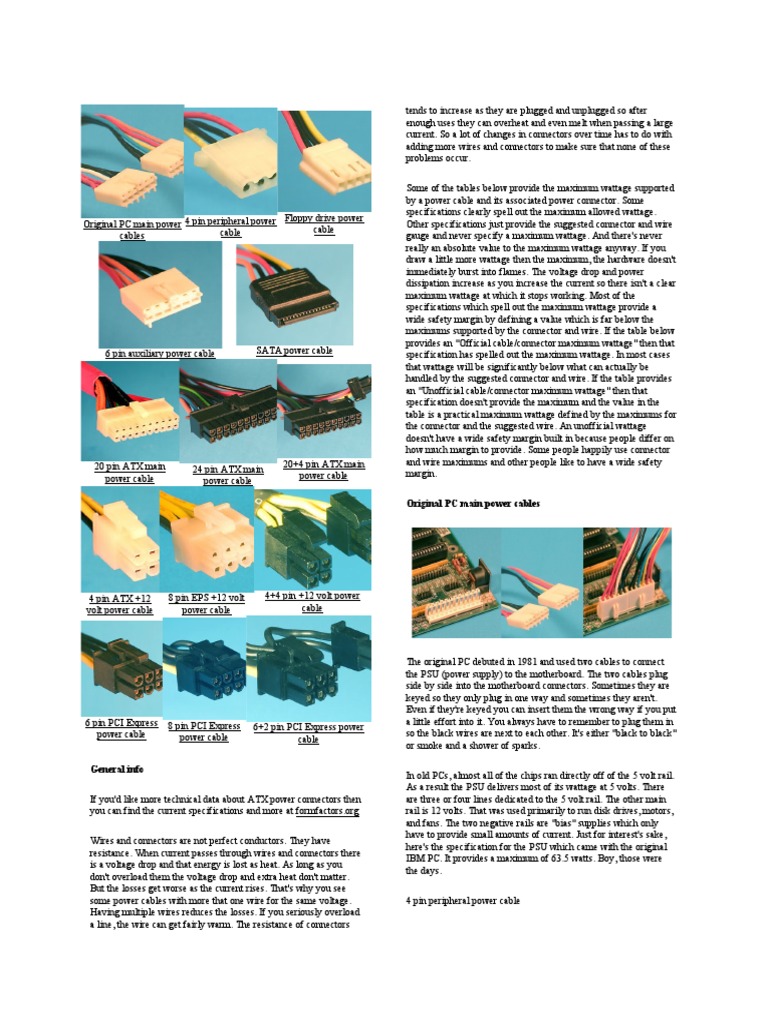Understanding Power Connectors: A Comprehensive Guide to Common PC ...