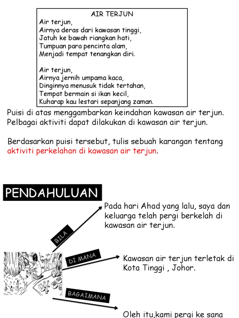 Aktiviti Perkelahan Di Kawasan Air Terjun | PDF