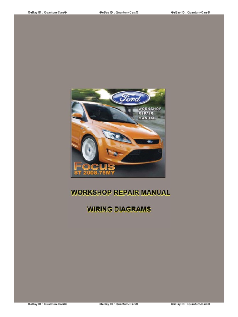 Ford Focus ST 2008 Workshop Manual | PDF | Apple Watch | Companies